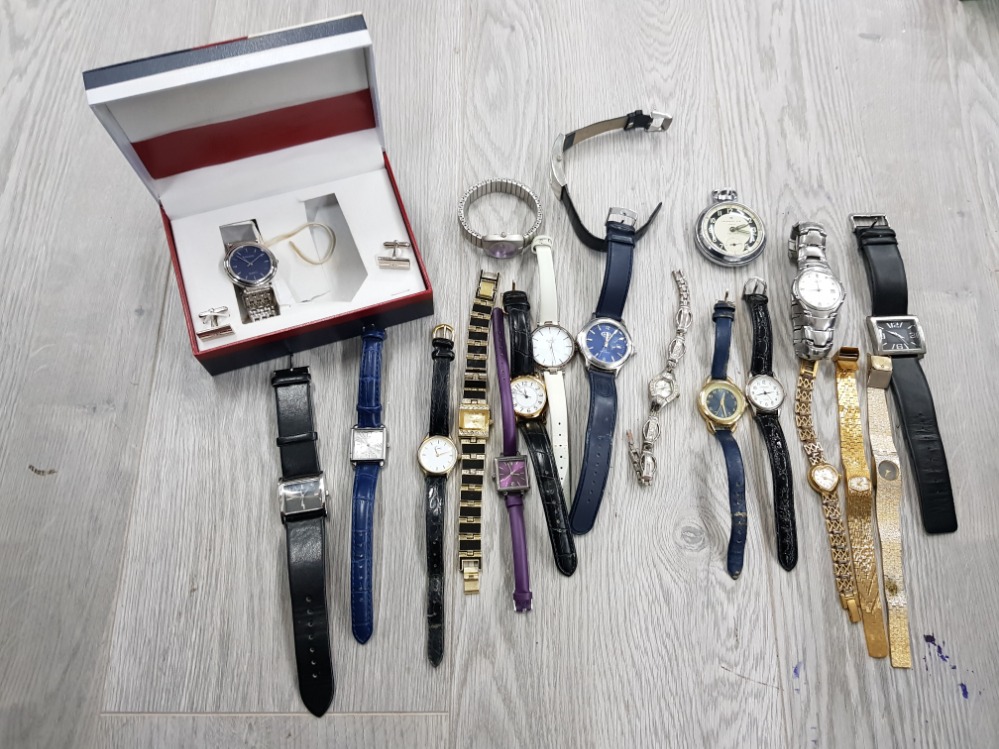 COLLECTION OF WRISTWATCHES INCLUDING ANUCCI, LIMIT, POD AND CONSTANT ...