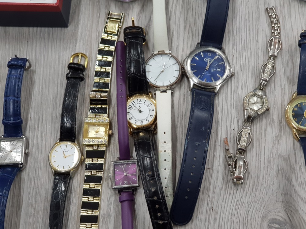 COLLECTION OF WRISTWATCHES INCLUDING ANUCCI, LIMIT, POD AND CONSTANT ...