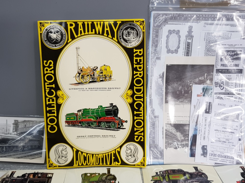 Railway memorabilia, large Quantity of collectors cards railway ...
