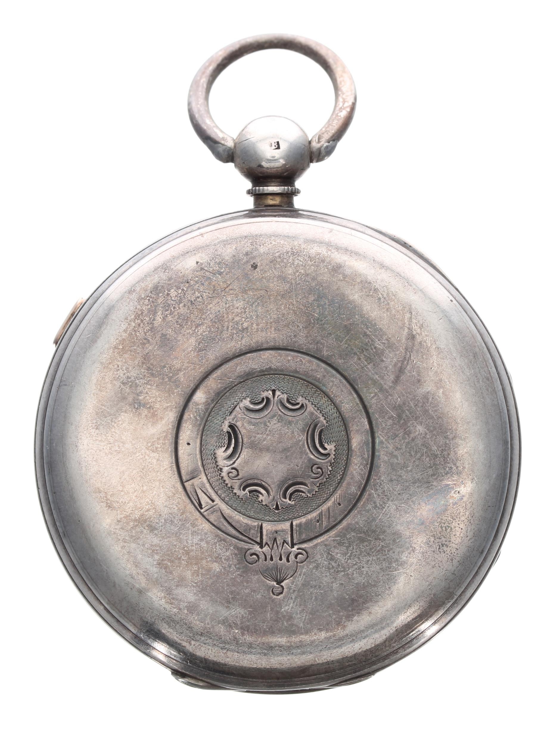Victorian 'Marine Decimal Chronograph' silver fusee pocket watch ...