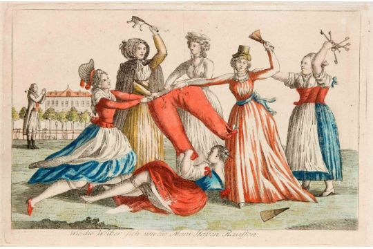 Group Of 7 Graphics Of The 18th 19th Century With Erotic And Salacious