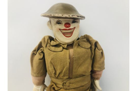 WW2 TOMMY DOLL IN SOLDIERS OUTFIT WITH COMPOSITION HEAD & HANDS BEARING ...