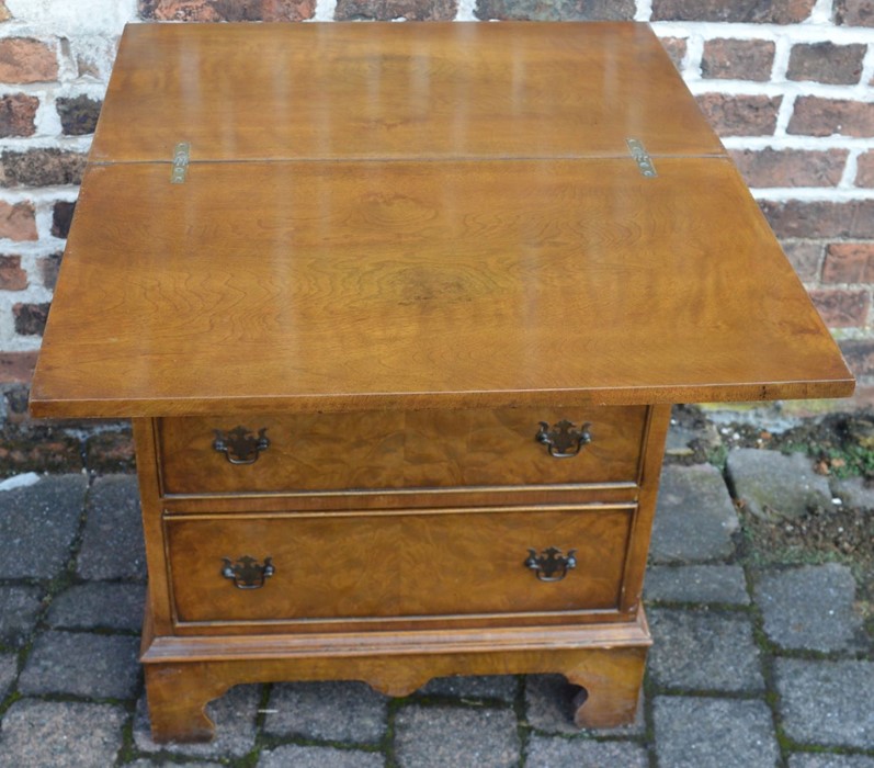Bevan Funnell Reprodux bachelor's chest with fold over top in burr ...