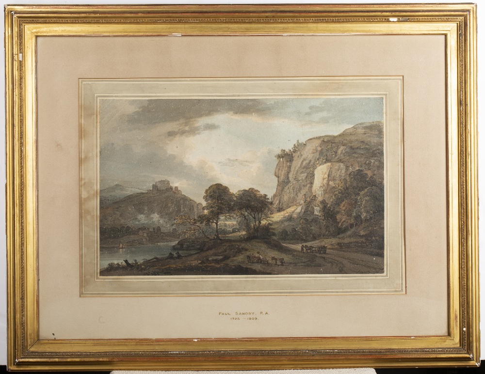 Paul Sandby RA (British,1731-1809) A capriccio landscape in North Wales ...