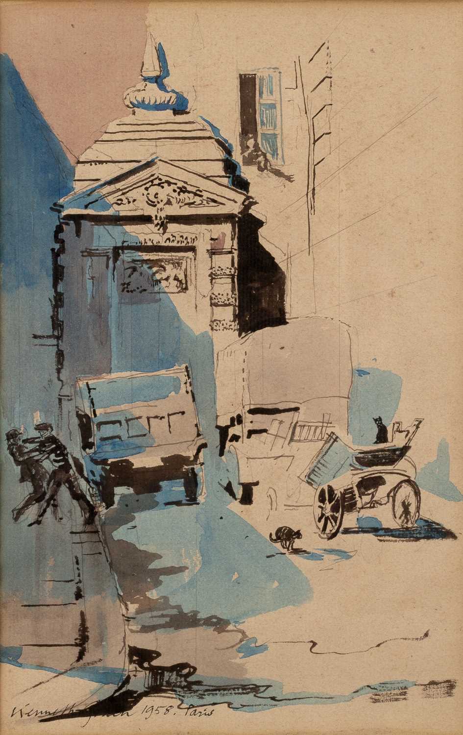Kenneth Green (1905-1986) Paris, 1958 signed, titled, and dated (lower ...