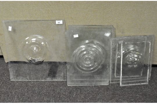 A selection of nine19th century glass medallion panels, each of ...