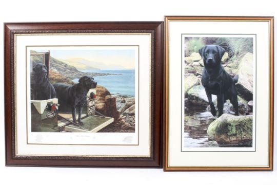 Two framed limited edition prints including 'Nigel Hemming, 'Man's Best ...