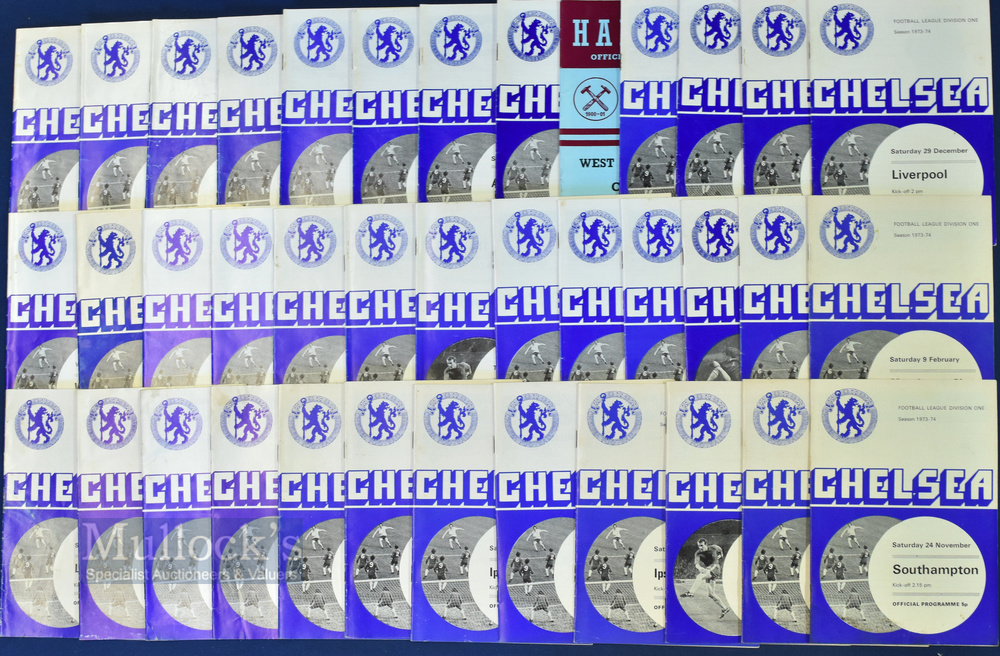 1973-1981 Chelsea FC Home football programmes, large number of ...