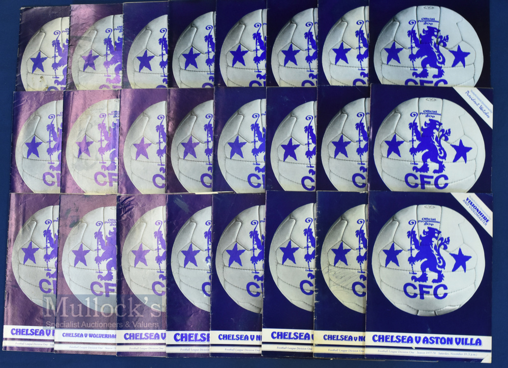 1973-1981 Chelsea FC Home football programmes, large number of ...