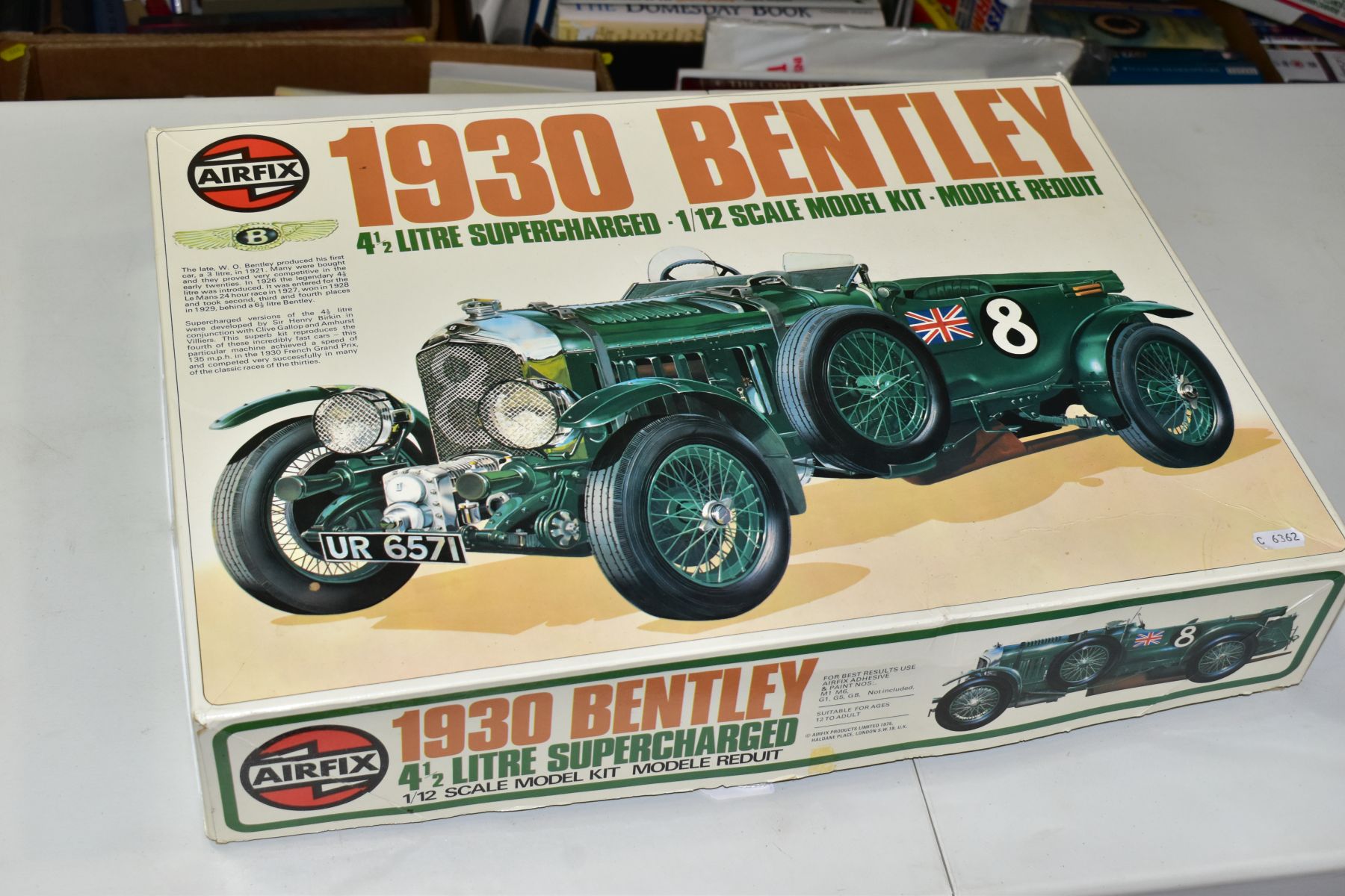 A BOXED UNBUILT AIRFIX 1930 BENTLEY 4.5 LITRE SUPERCHARGED RACING CAR ...