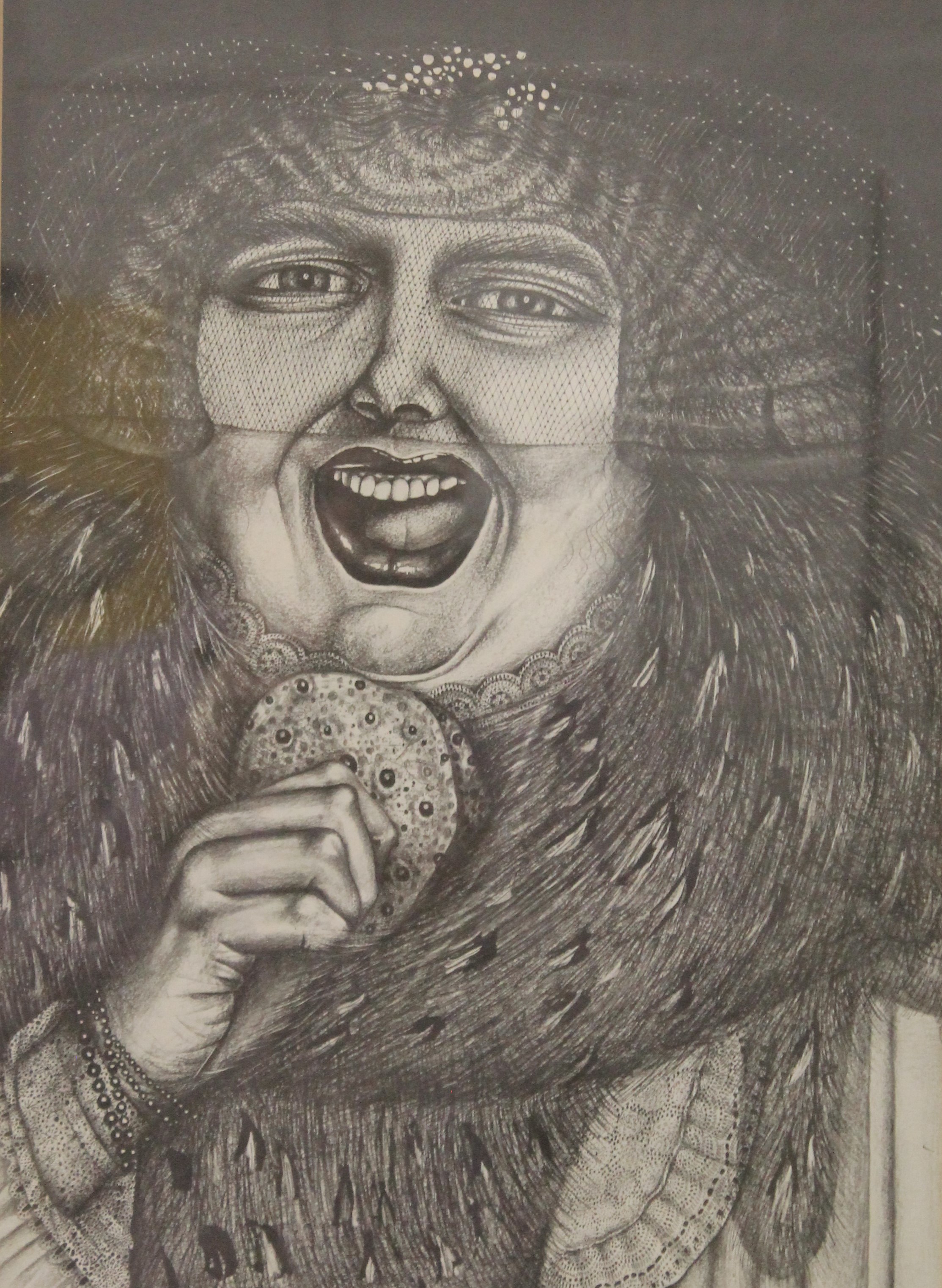 JANET WOOLLEY (born 1952) British, two portrait prints, framed and ...