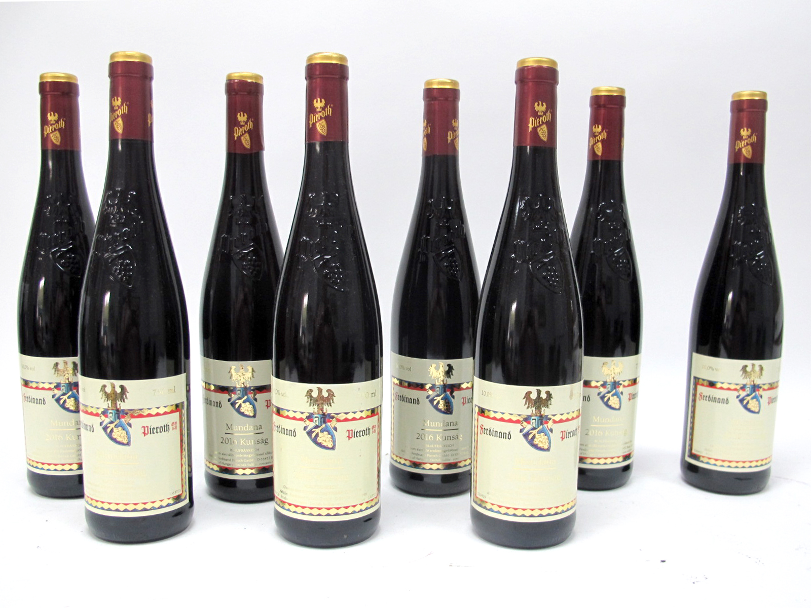 Wine - Ferdinand Pieroth Mundana 2016 Kunsag, 750ml, 10% Vol., 8 bottles.
