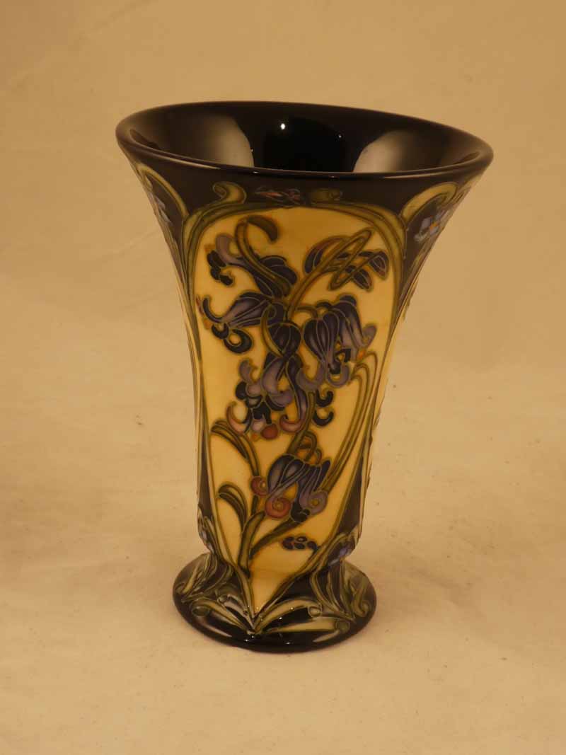 Moorcroft Pottery footed trumpet vase, shape number 87/, in the ...
