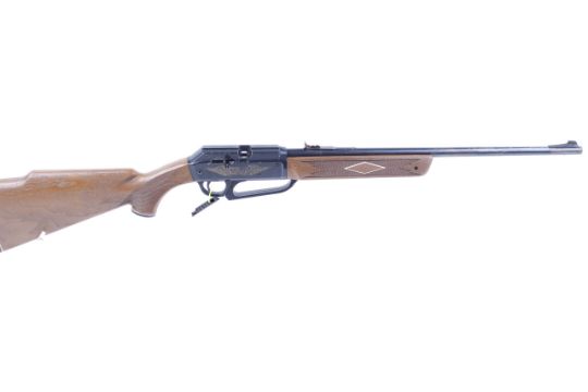 .22 Daisy Powerline Model 922 under lever air rifle, open sights | Barnebys