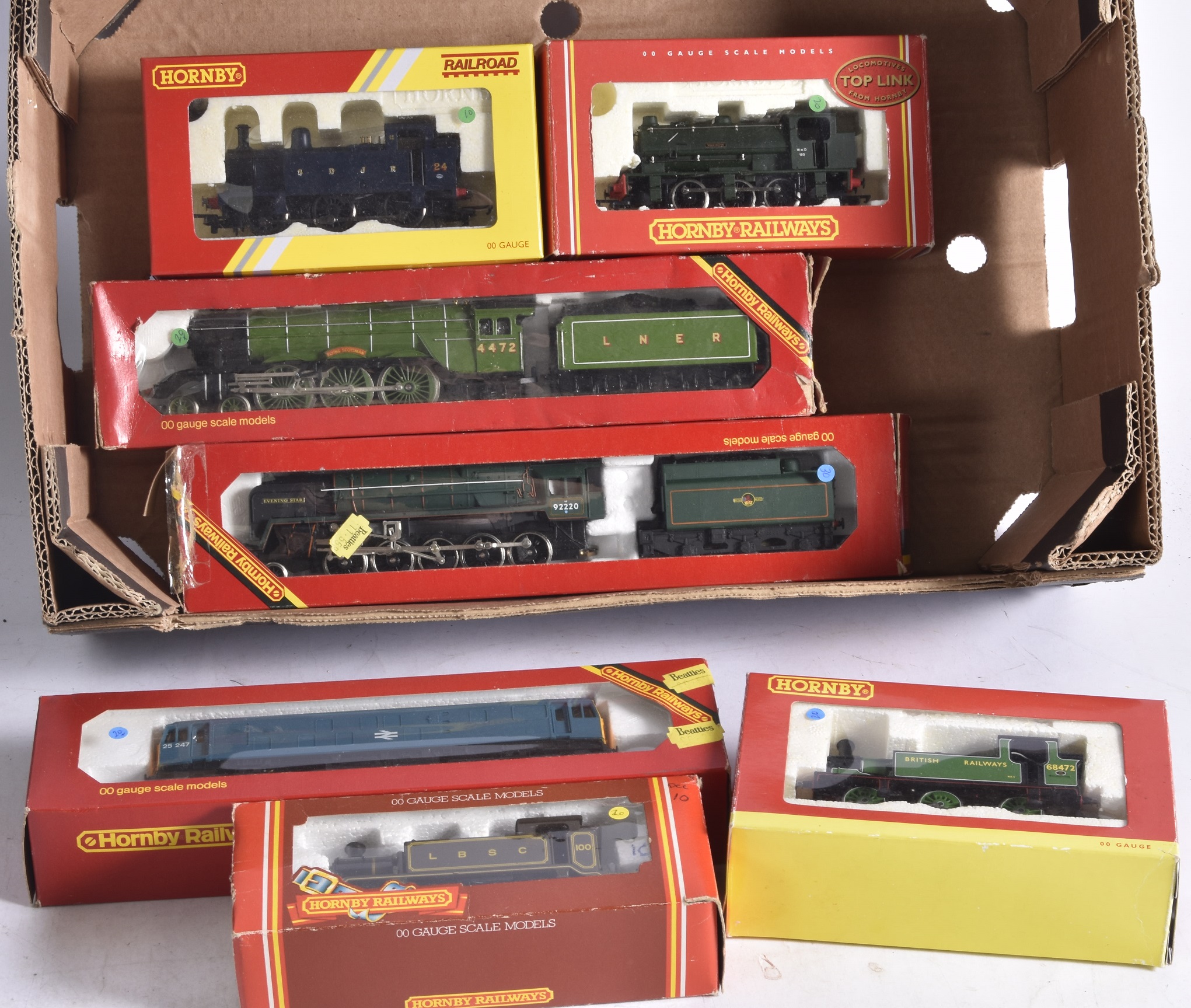 Hornby 00 Gauge Locomotives, R065 BR green Class 9f 92220 'Evening Star ...