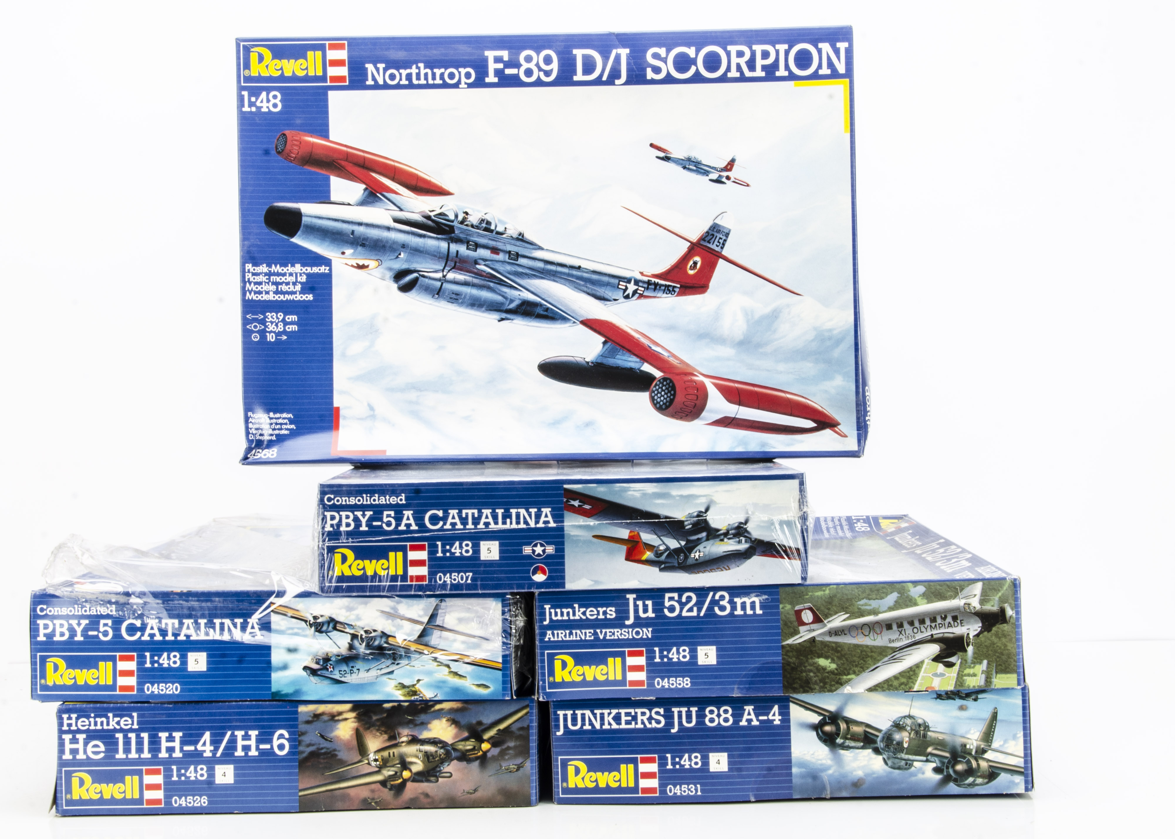 Revell 1:48 Aircraft Kits, 04531, 04526, 04558, 4568, 04507, 04520, all ...