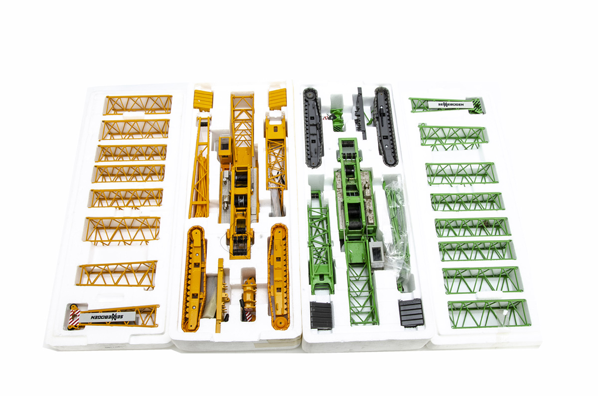 Conrad 1:50 Sennenbogen 5500 Crawler Crane, two examples, No.2733/02 ...