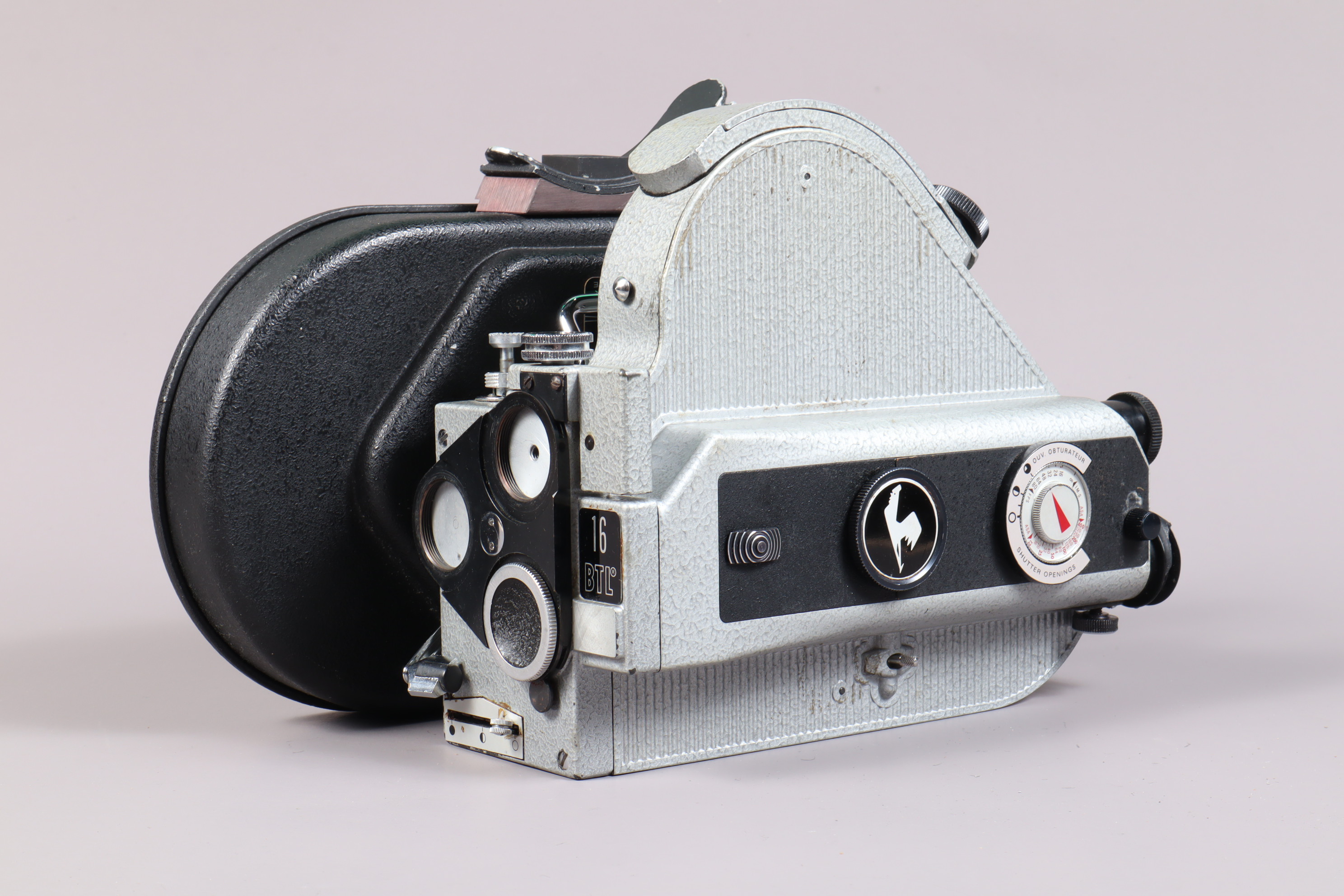 A Pathe Webo Professional Reflex 16 AT BTL 16mm Cine Camera Body, grey ...