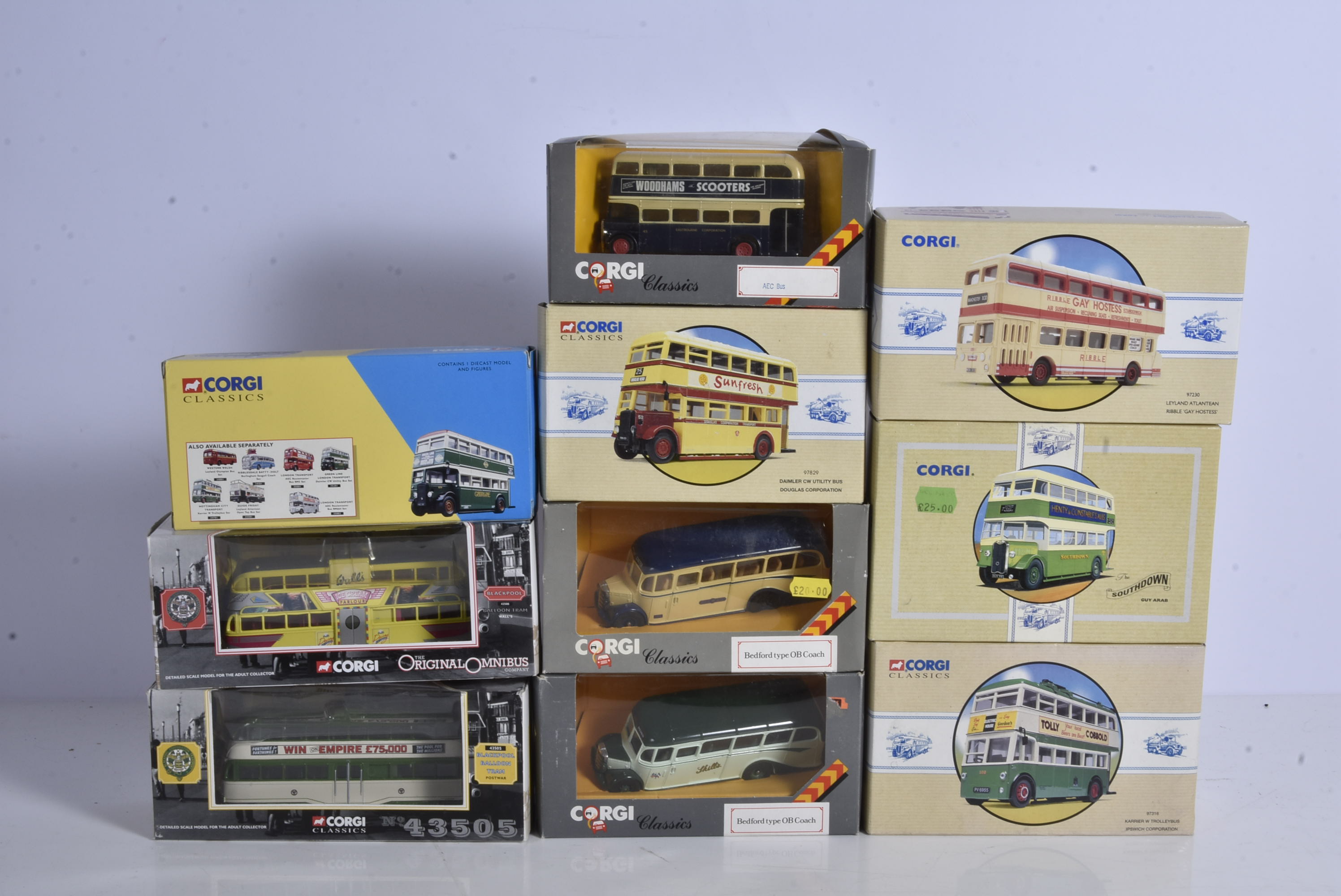 Modern Diecast Buses Coaches and Trams, a boxed/cased collection of ...
