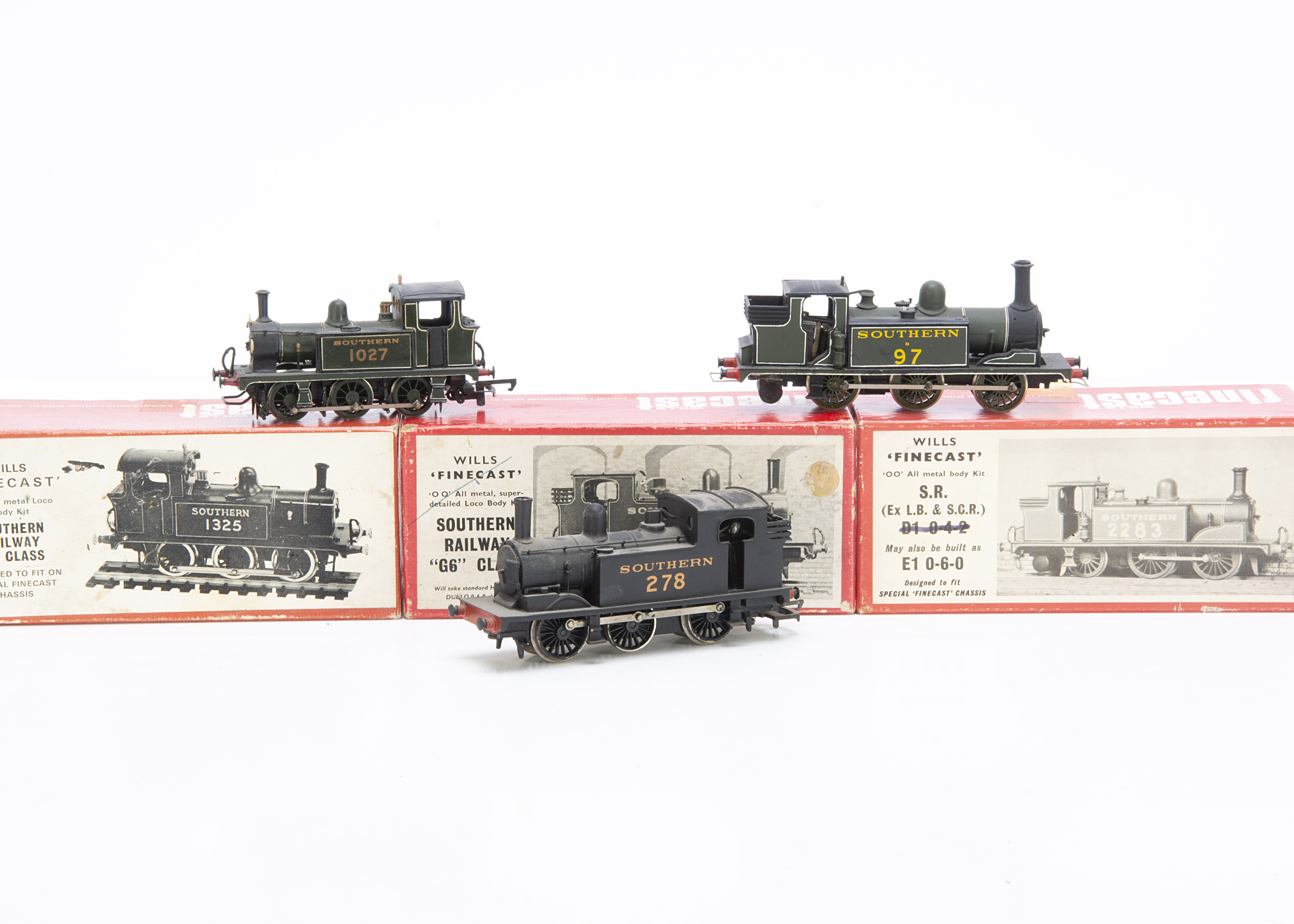 Wills Finecast 00 Gauge kitbuilt SR Tank Locomotives, SR green Class E1 ...