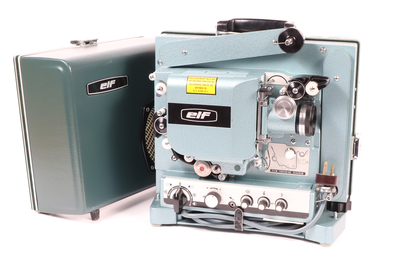 Five Elf 16mm Sound Projectors, comprising an Elf-Lite EX2000A with an ...