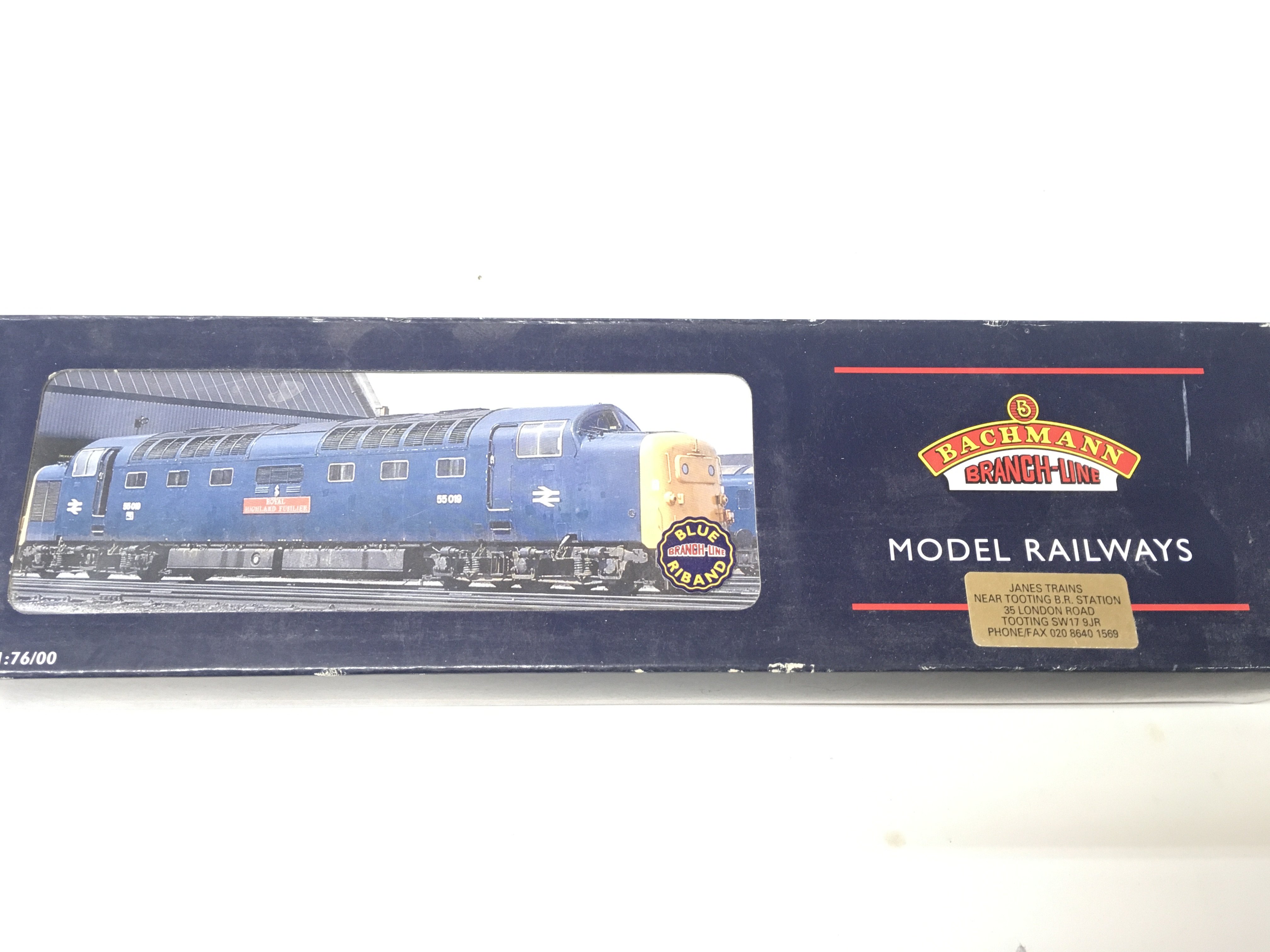 A Boxed Bachmann Class 55 Deltic 55 012 Crepello BR Blue #32-527.