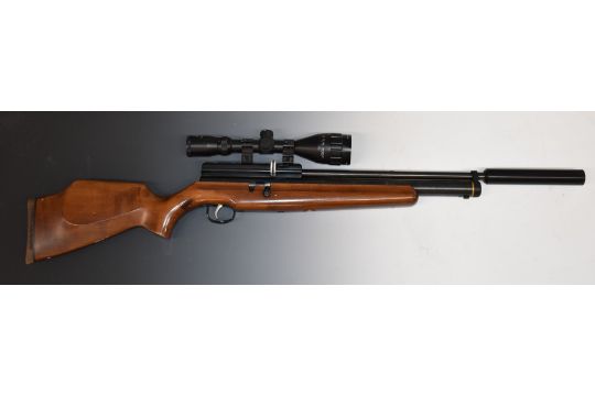 Webley Raider 10 XS PCP .22 PCP air rifle with semi-pistol grip, raised ...