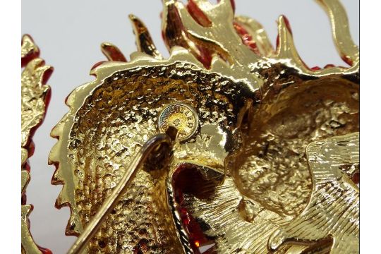 Butler & Wilson - a large Butler & Wilson stone set brooch in the form ...
