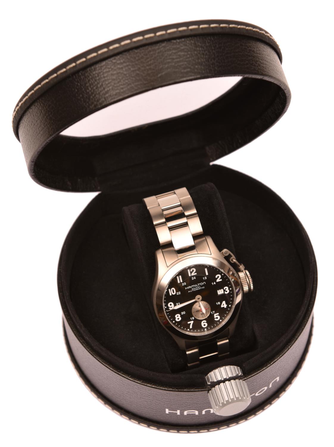 A Hamilton Khaki Automatic H774150 150 watch with automatic self ...