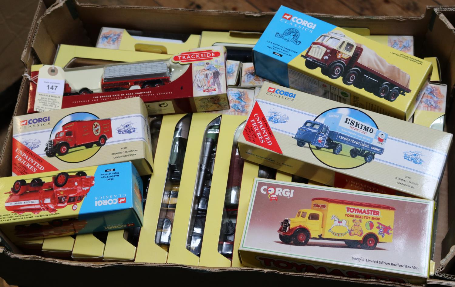 5 Corgi Classic 1/50. Including (97335) Scammell Scarab Eskimo Foods ...