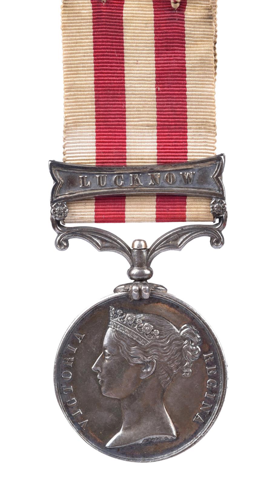 An Indian Mutiny Medal 1857 to Lieutenant Robert Fannin Stoney, 53rd ...