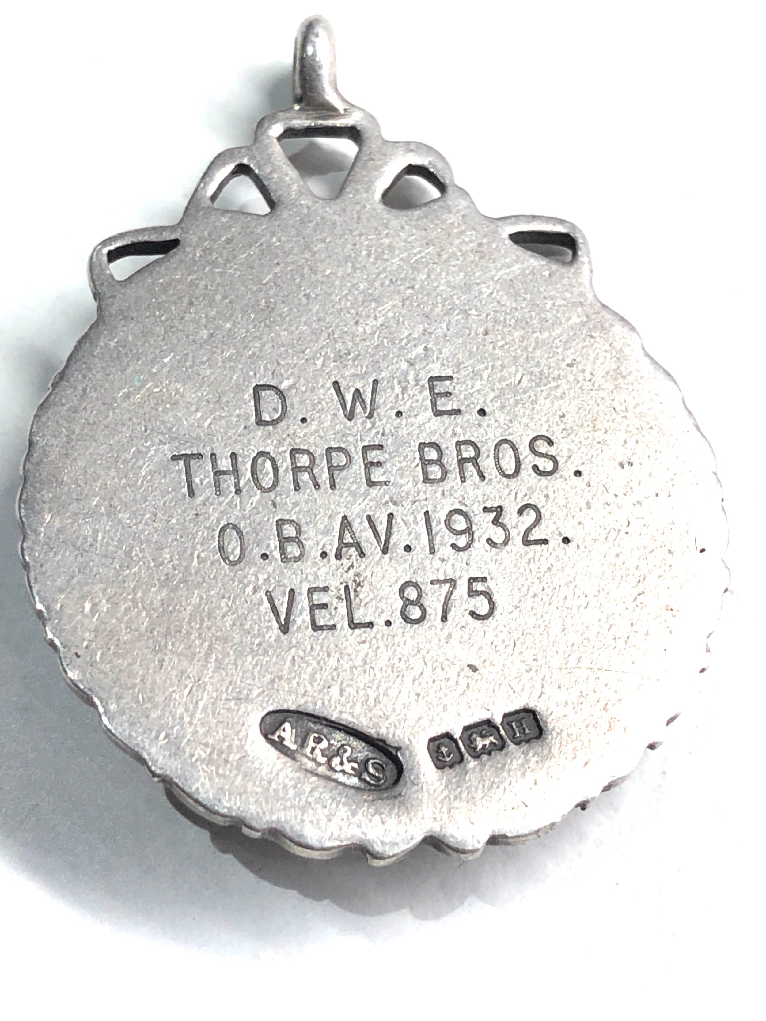 Antique silver & gold pigeon fob