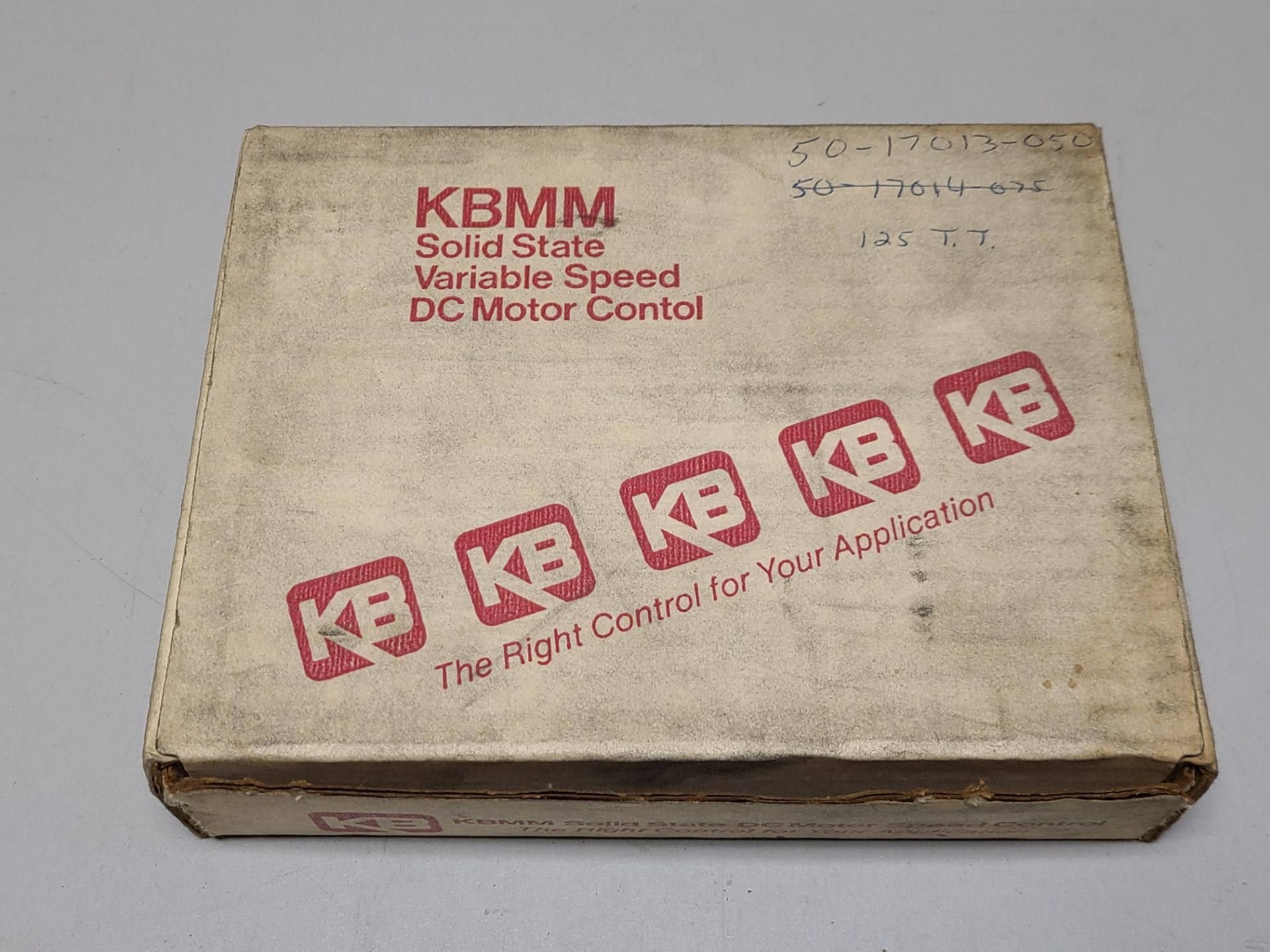NEW KB DC MOTOR SPEED CONTROLLERKBMM-125 LOC:AS5.2.B2.43