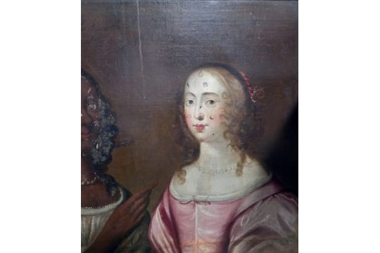 English school, circa 1650,Portrait of two ladies, both half length ...