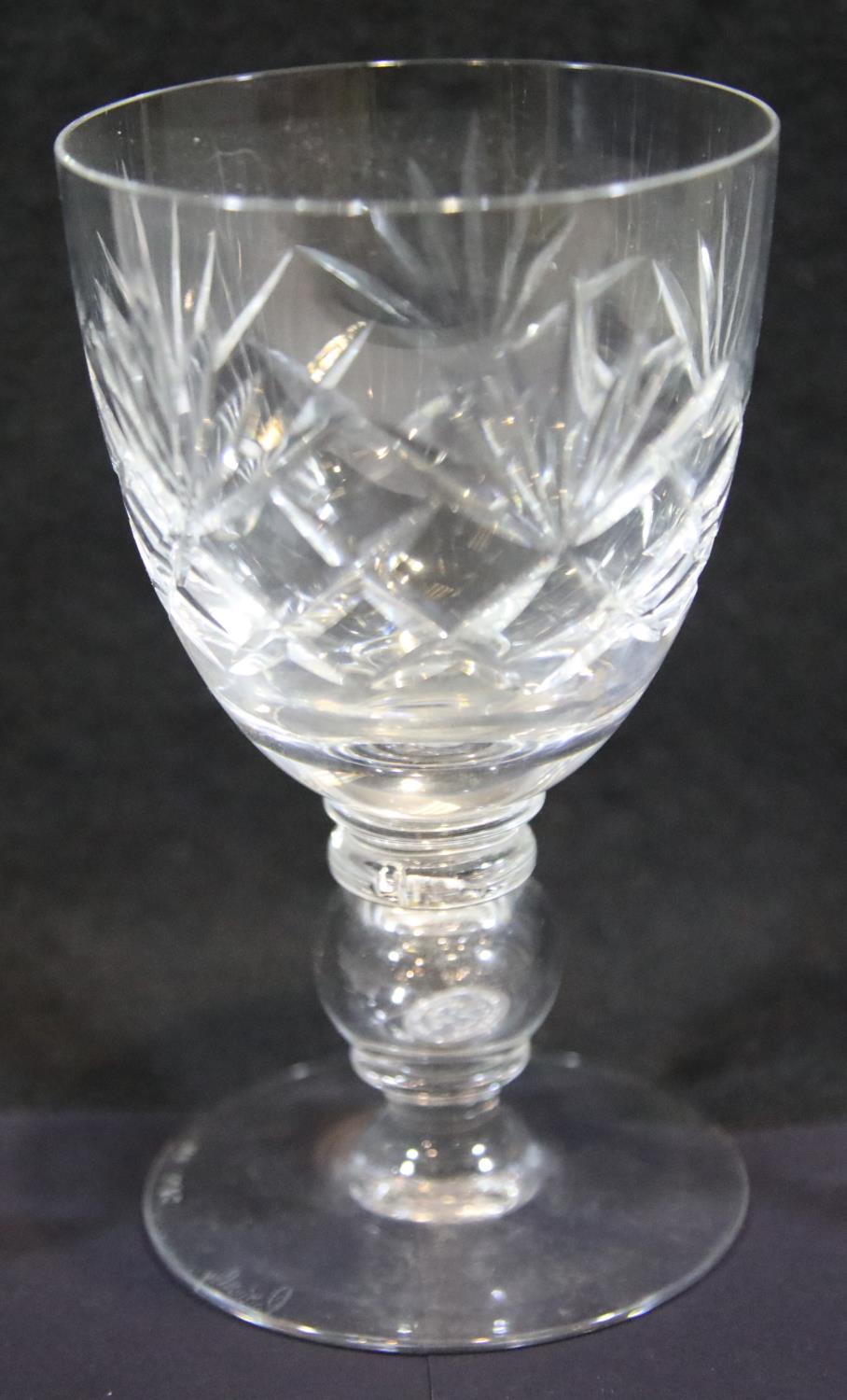 Boxed Royal Brierley Crystal goblet with silver coin to stem numbered ...