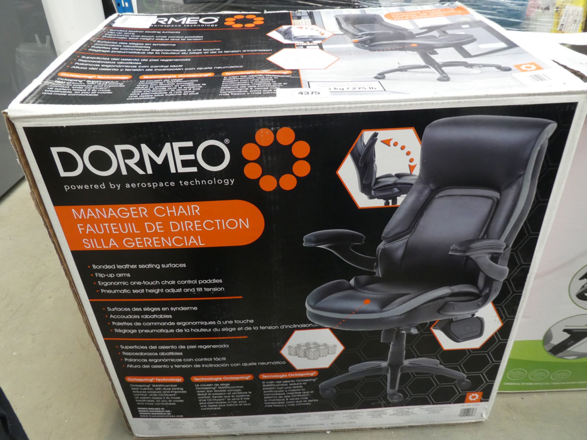 Boxed Dormeo office chair (af)