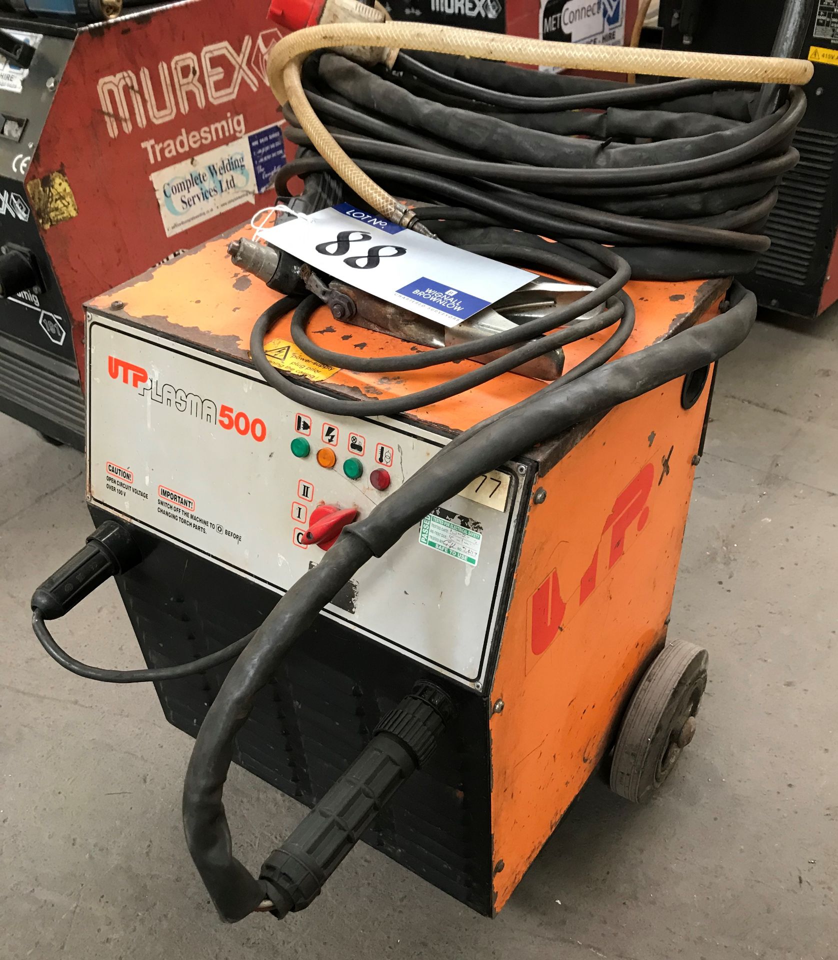 A UTP PLASMA 500 Plasma Cutter No.97980592, 3 phase.