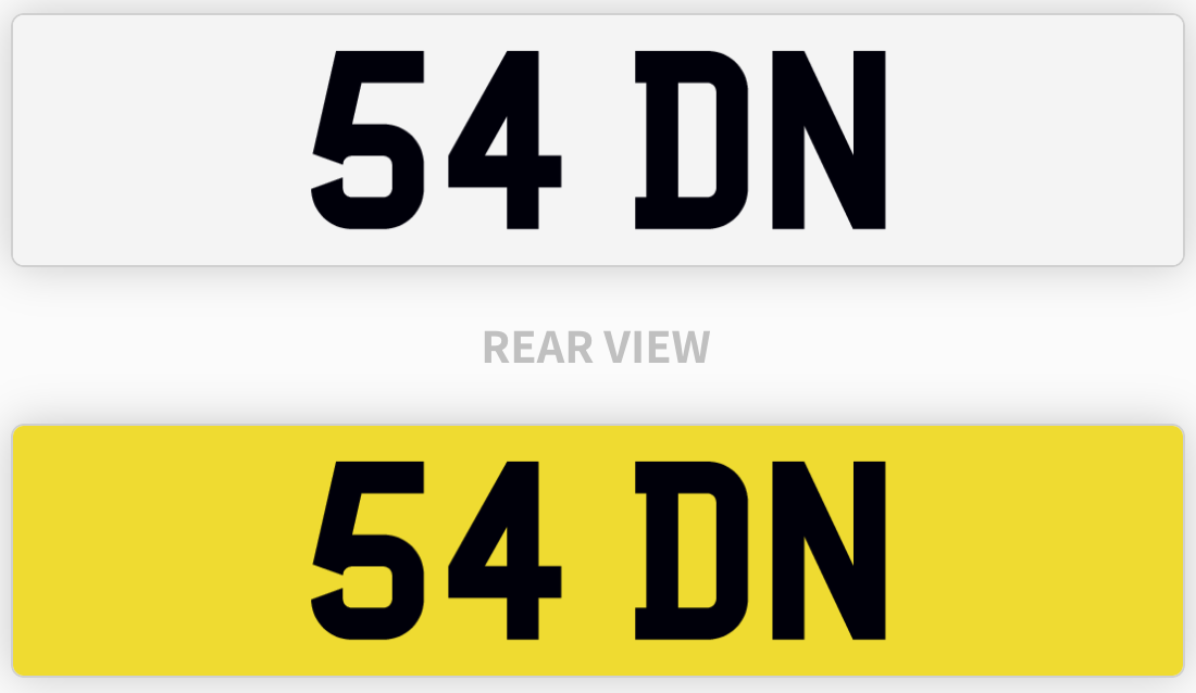 54 DN Number Plate Car Registration 54-dn-number-plate-car-registration