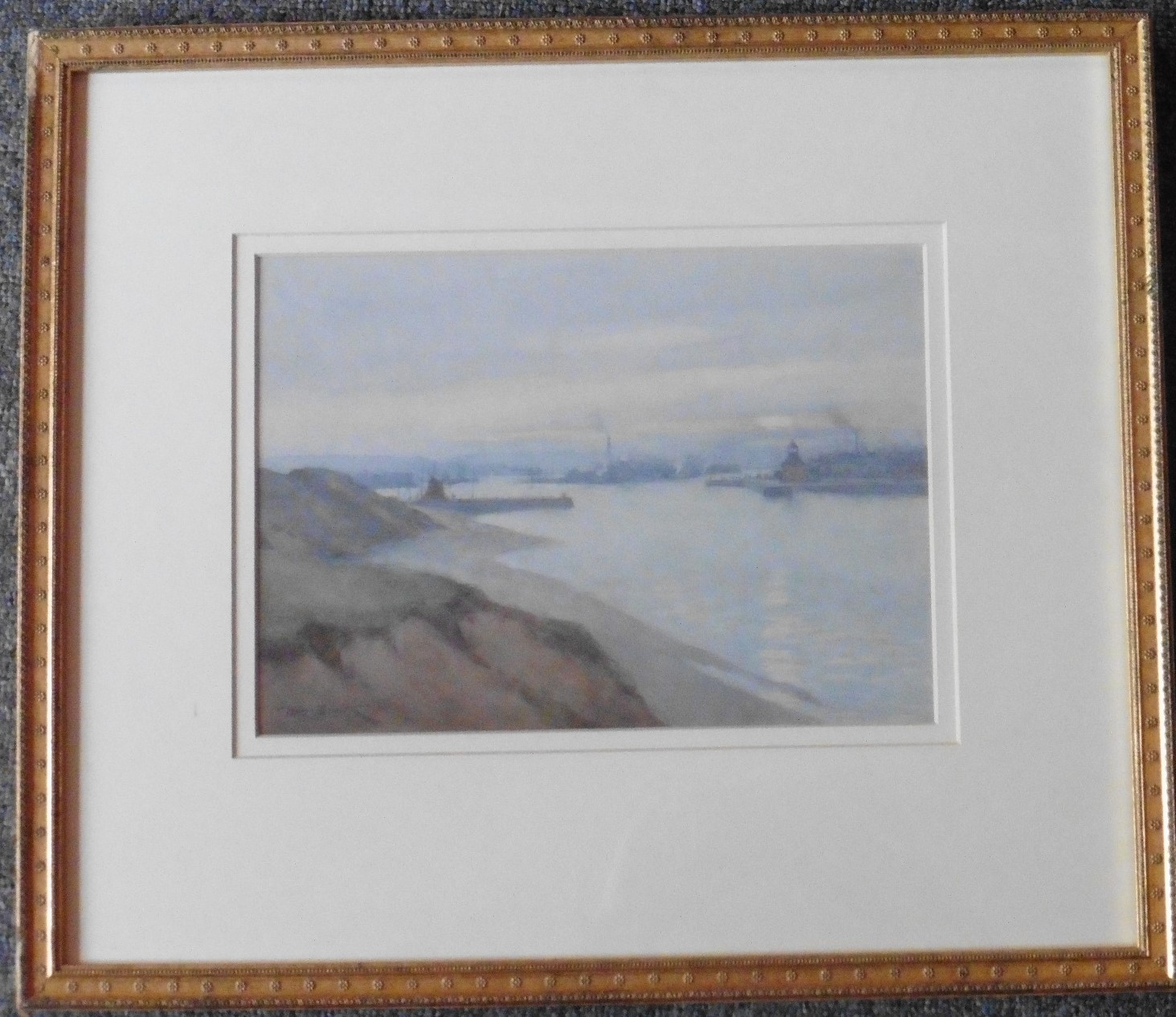 Aberdeen Harbour watercolour by Scottish artist Tom Smith, FL 1914-1943 ...
