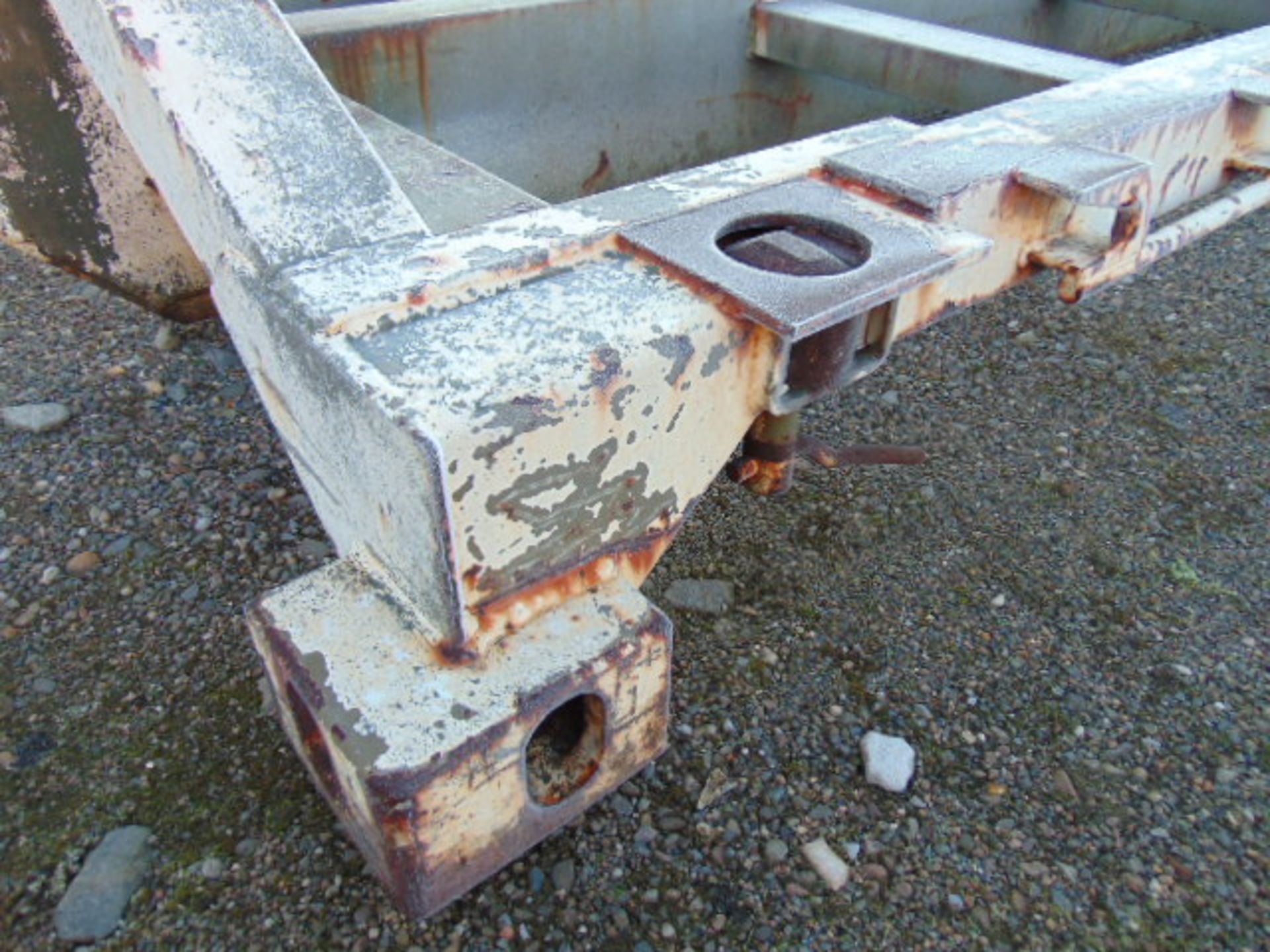 You are bidding on a Marshall Engineering 20ft Twist Lock Flat Rack ...