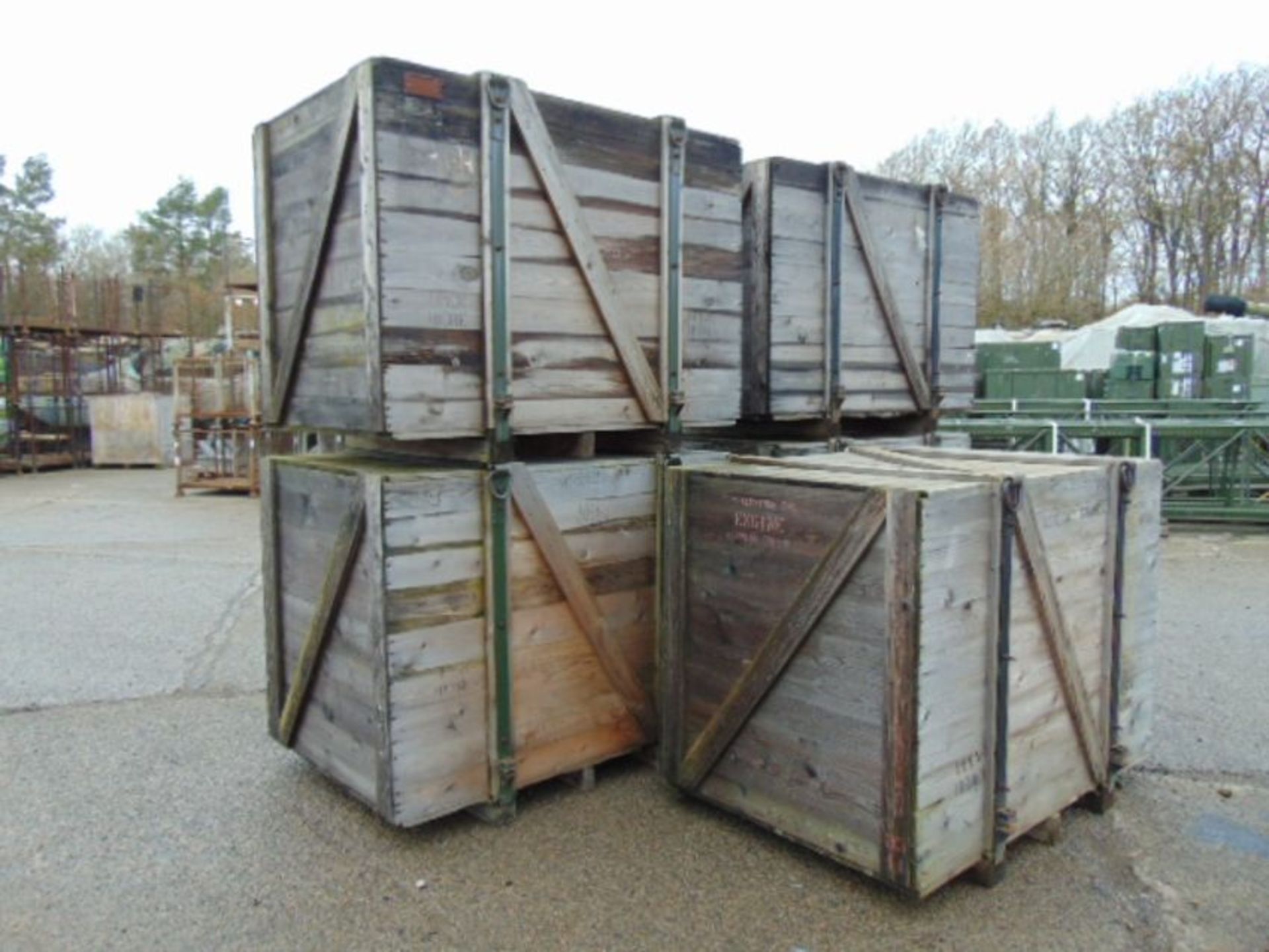 You are bidding on Qty 5 x Heavy Duty Engine Shipping Crates ...