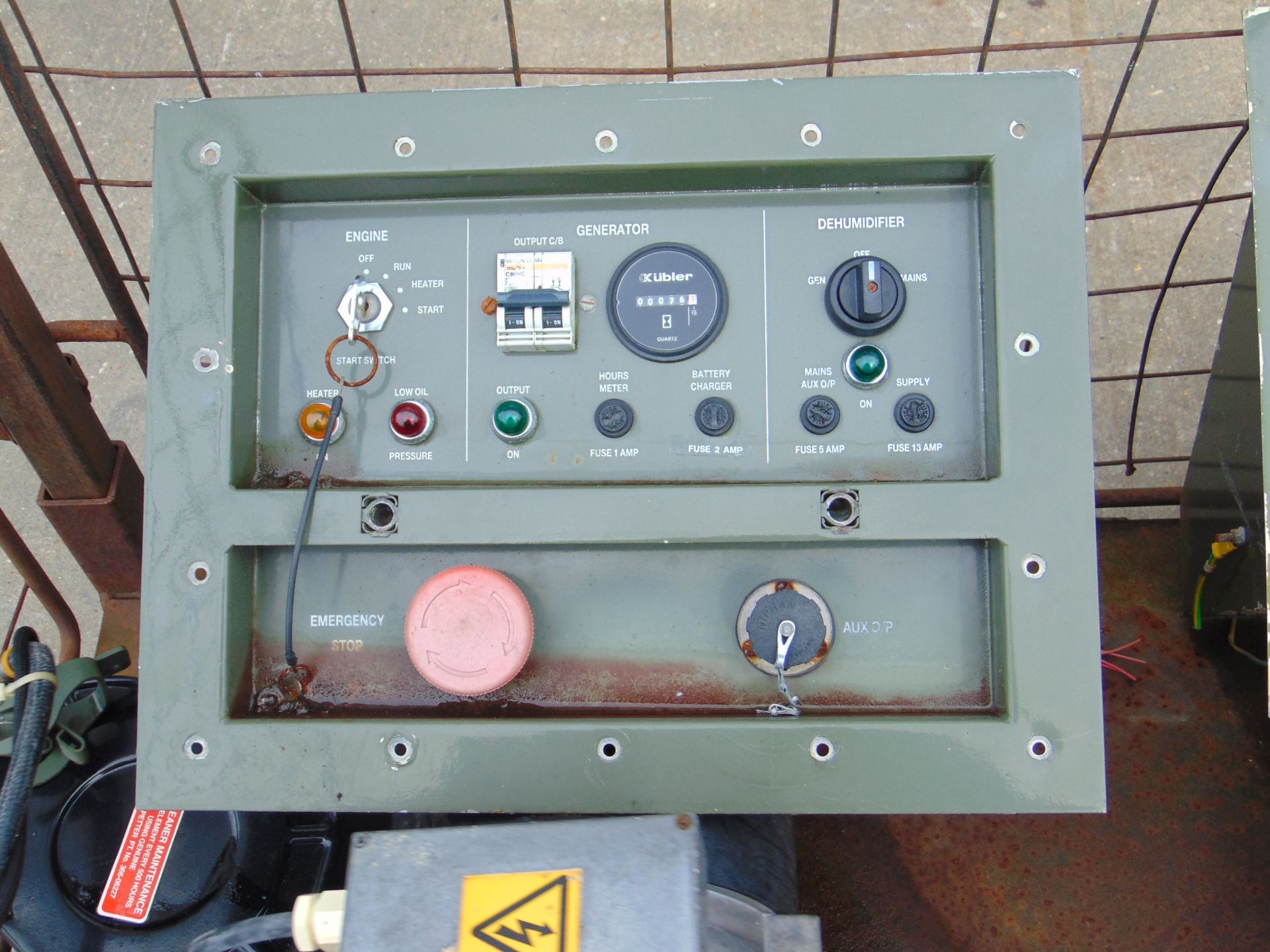 You are bidding for a Markon B105D 5 KVA lister/petter electric start ...