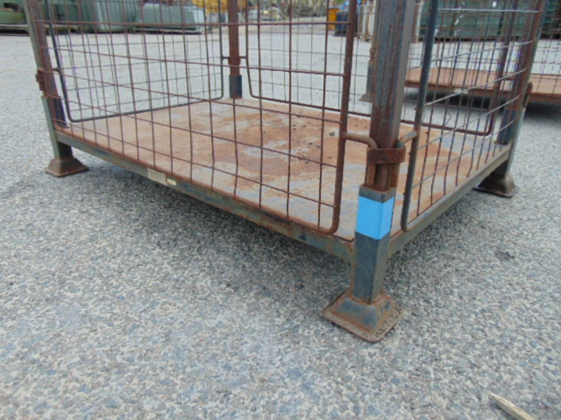You are bidding for a Steel Stacking Stillage with removeable sides and ...