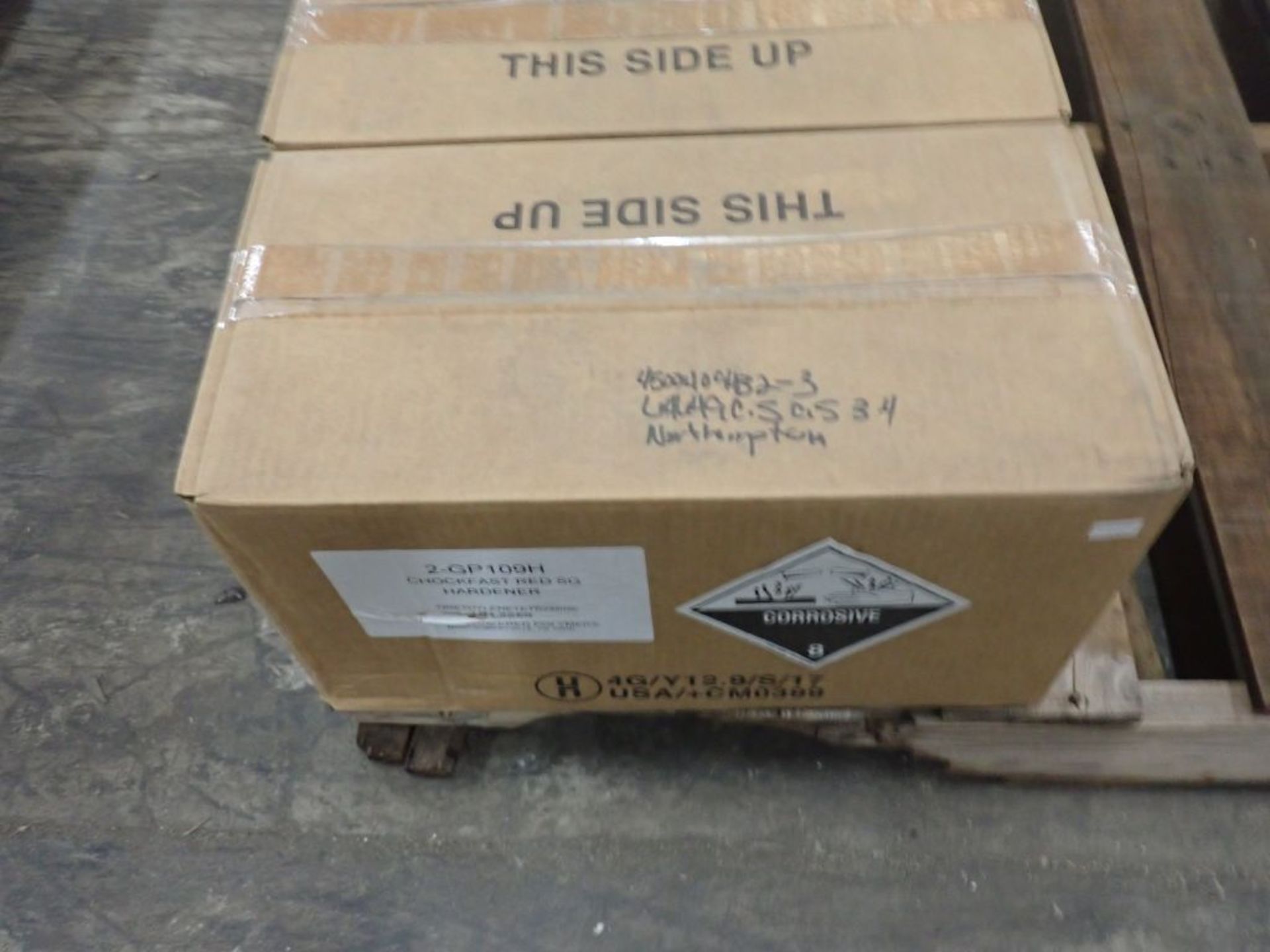 Lot of (4) Chockfast Red SG Hardeners - Part No. 4500409432-3
