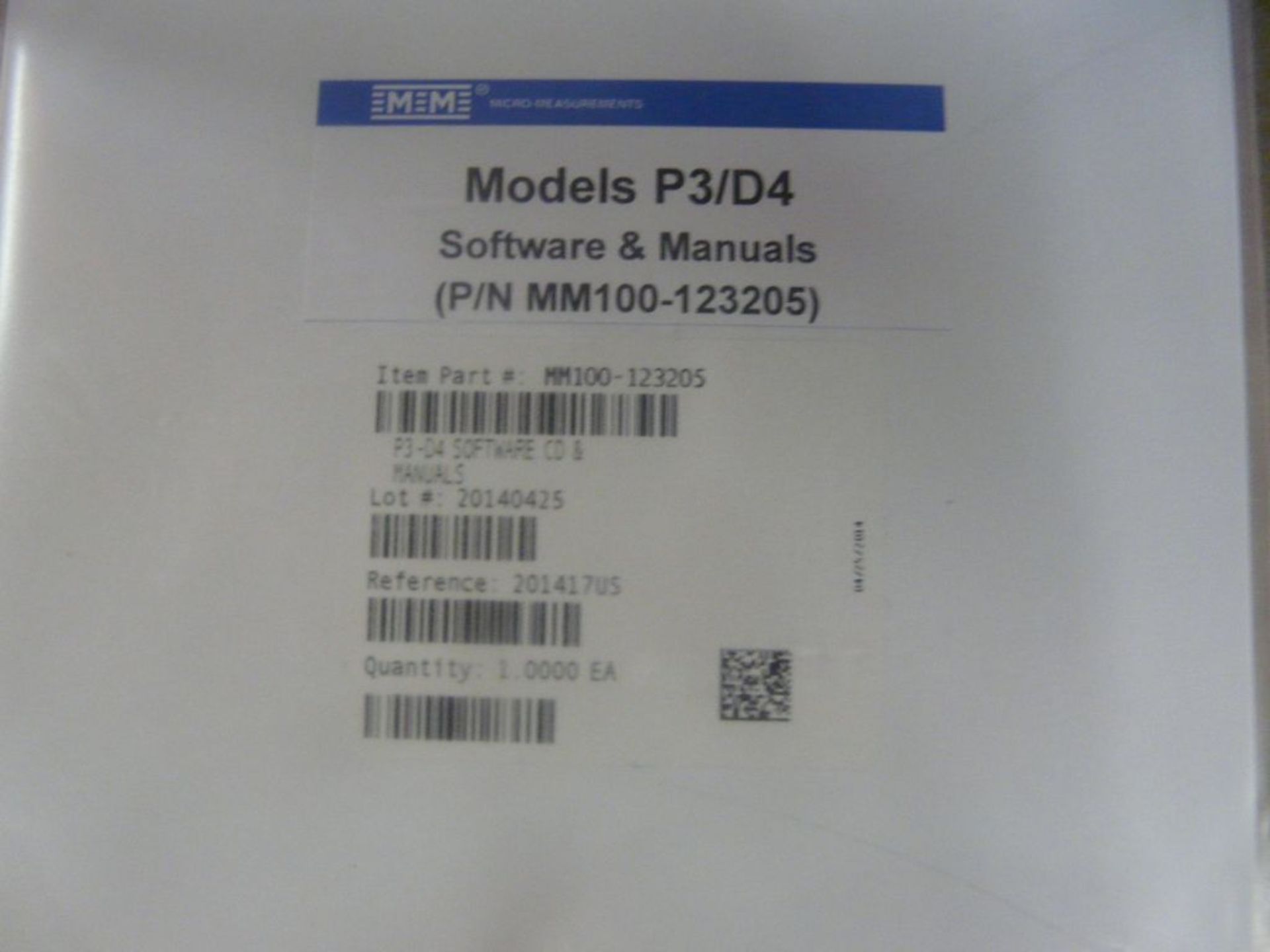 P3 Strain Indicator and Recorder - ID No. QC25017; Part No. MM100 ...
