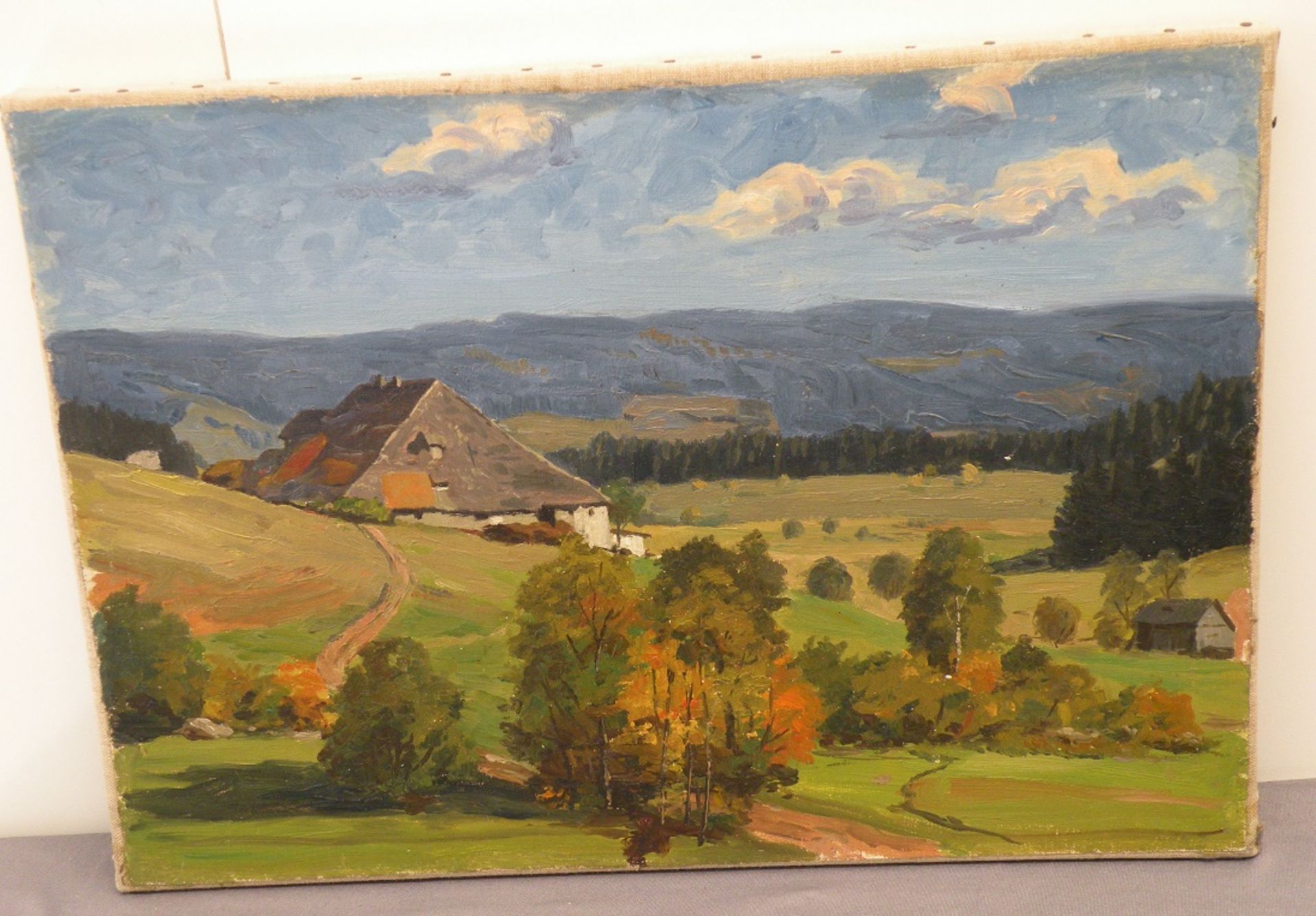 Ölgemälde auf Leinwand, sign. Julius Heffner, 1877-1951, "Herbst im ...