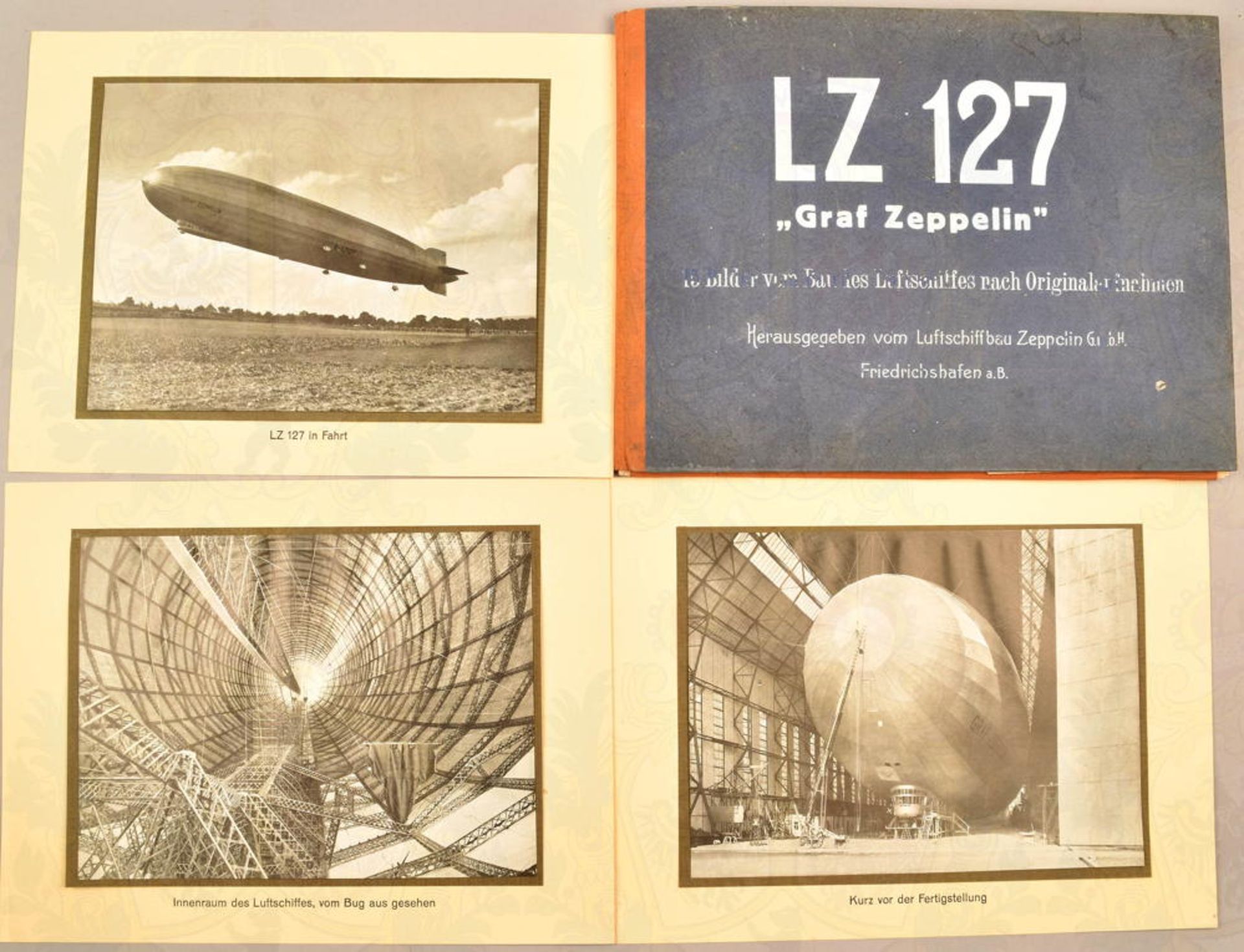 Fotomappe "LZ 127 Graf Zeppelin", Hrgs. Luftschiffbau Zeppelin GmbH ...