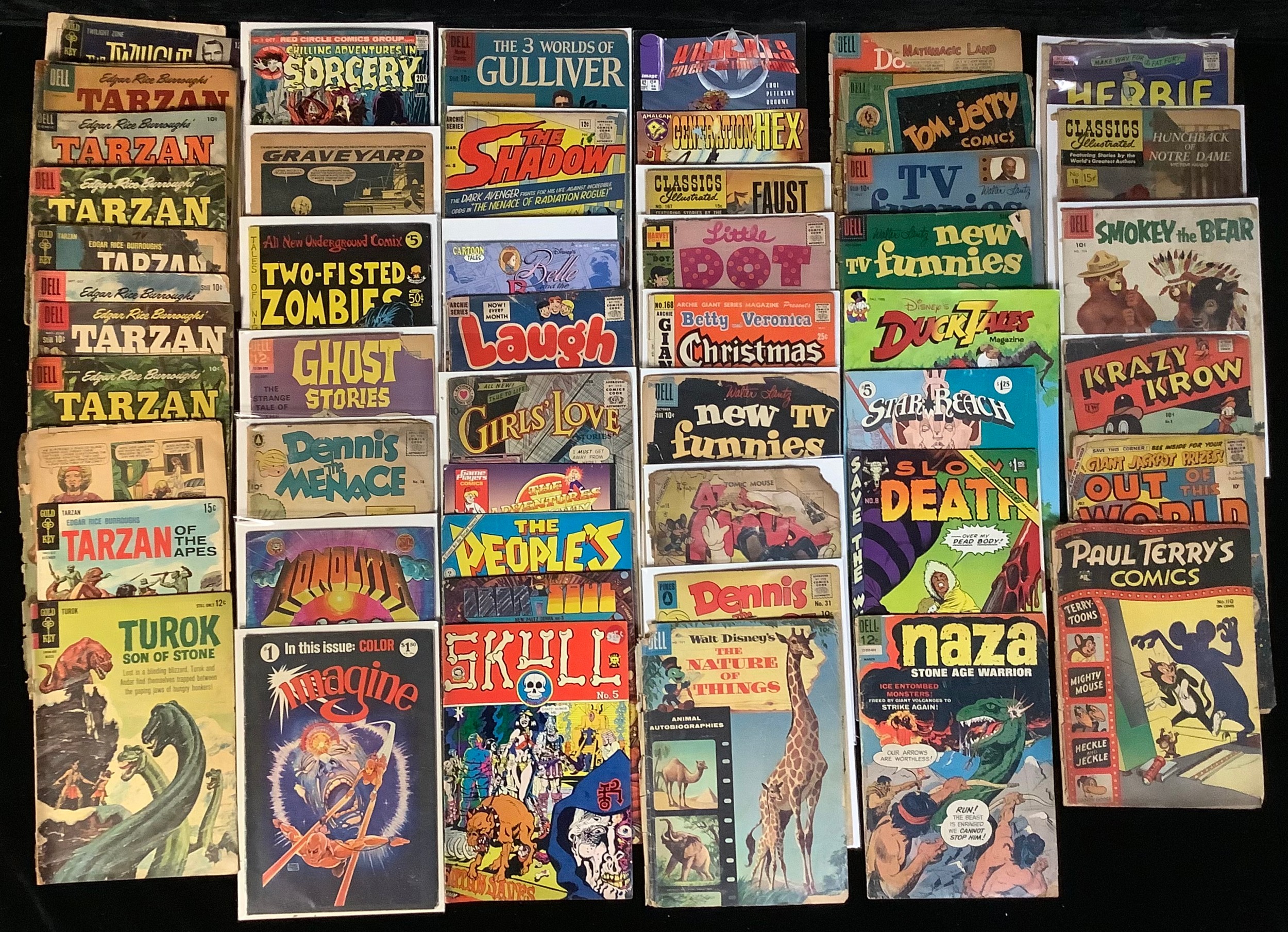50+ Mixed Indie comics. Dennis the Menace, Tarzan, Tom & Jerry Etc ...