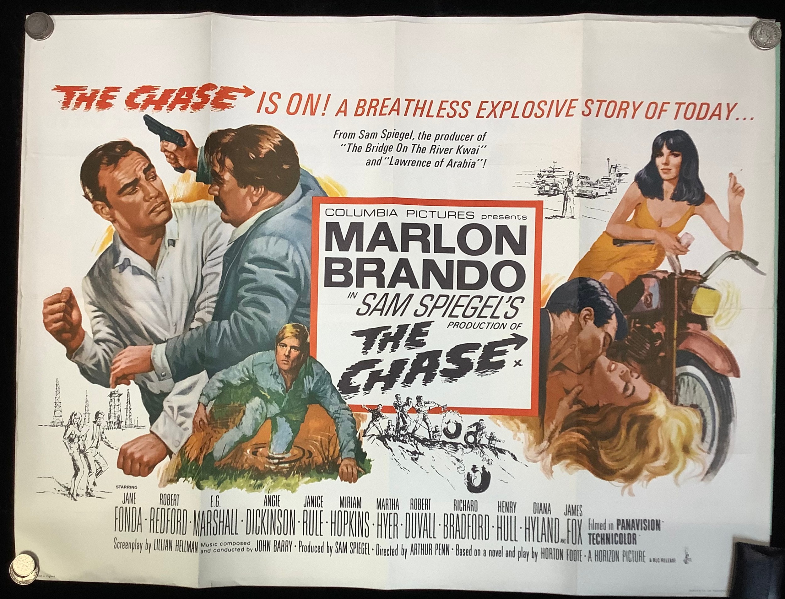 3 1960s Spy / Crime Thriller movie posters. The Chase (1966) - Marlon ...