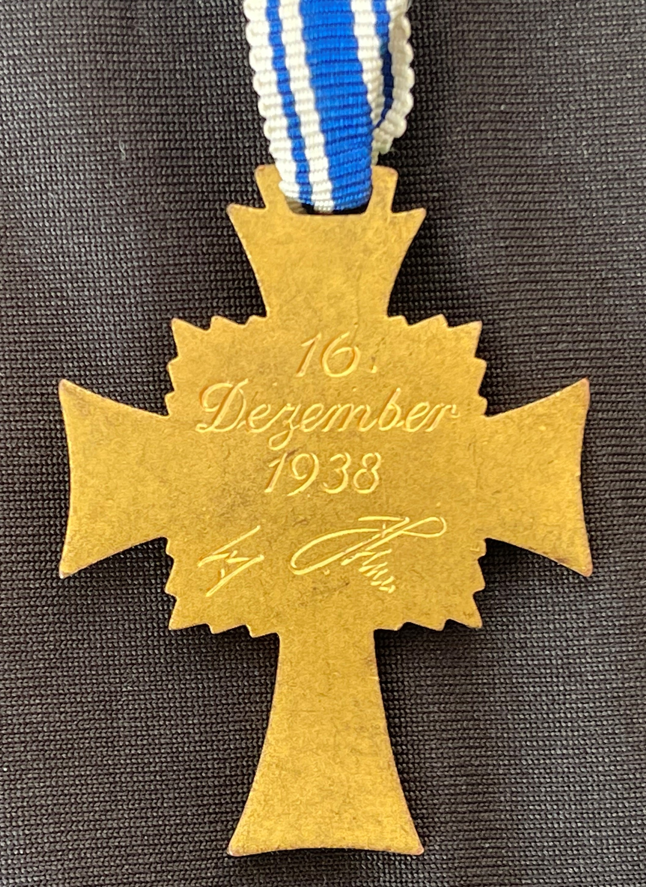 WW2 Third Reich Ehrenkreuz der Deutsche Mutter Erste Stufe - Mother's ...
